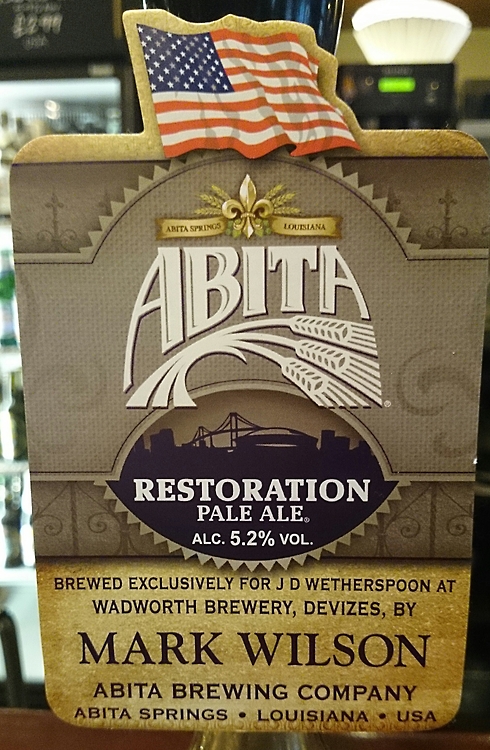 My latest quickie: Quite what Restoration Pale Ale is I’m not sure ...
